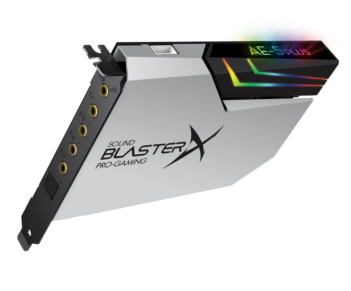 Sound BlasterXAE-5 Plus Pure Edition - Hi-res PCI-e Gaming Sound Card ...